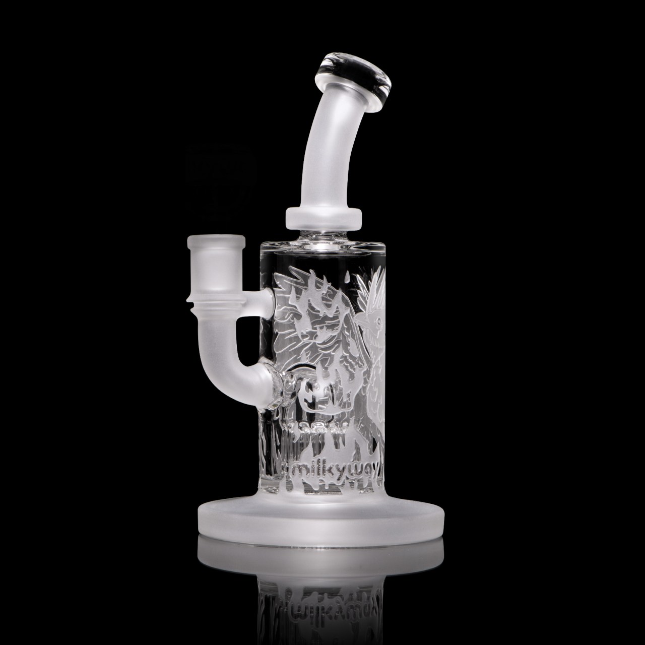 Phoenix 6″ Clear Dab Rig - Milkyway Glass