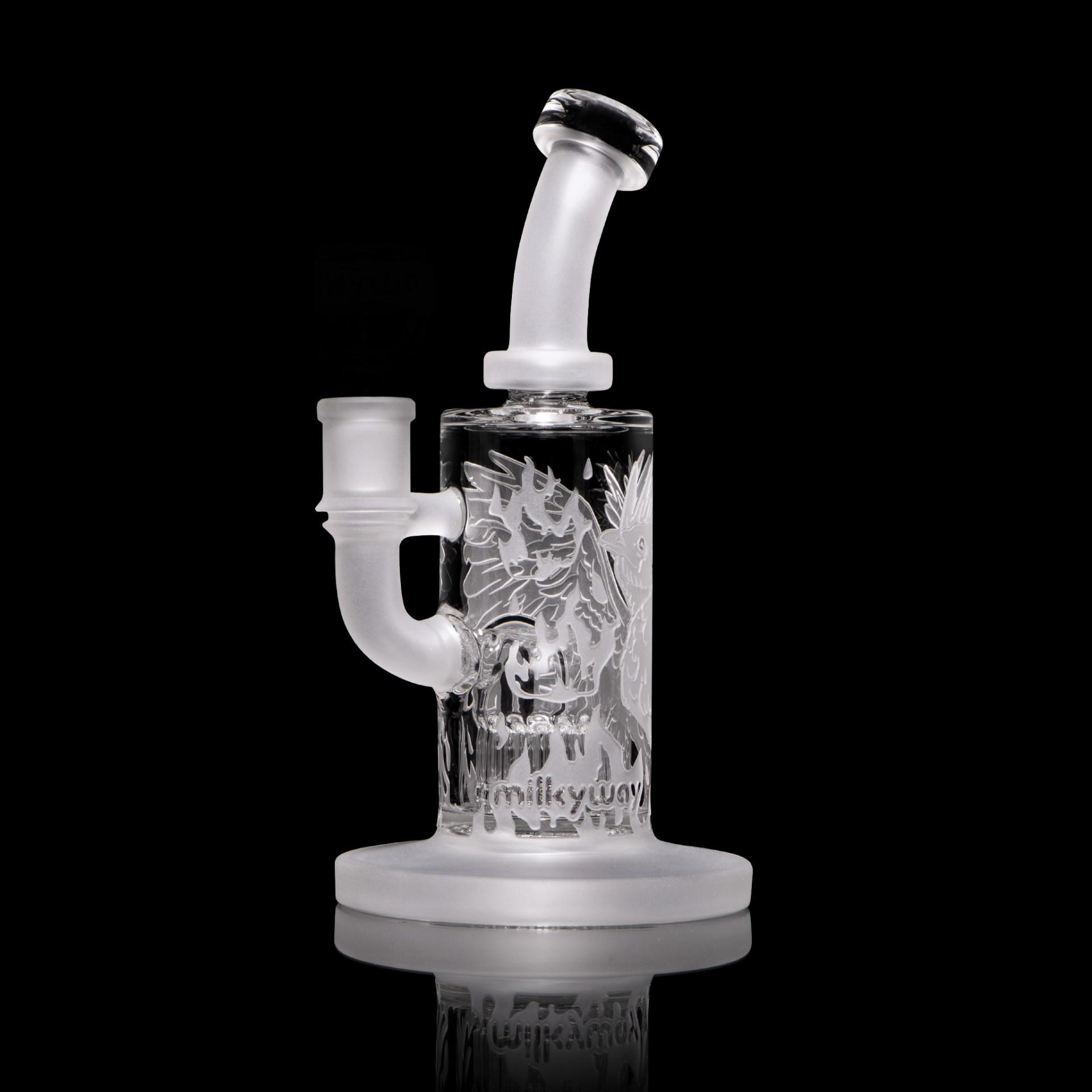 Phoenix 6″ Clear Dab Rig - Milkyway Glass