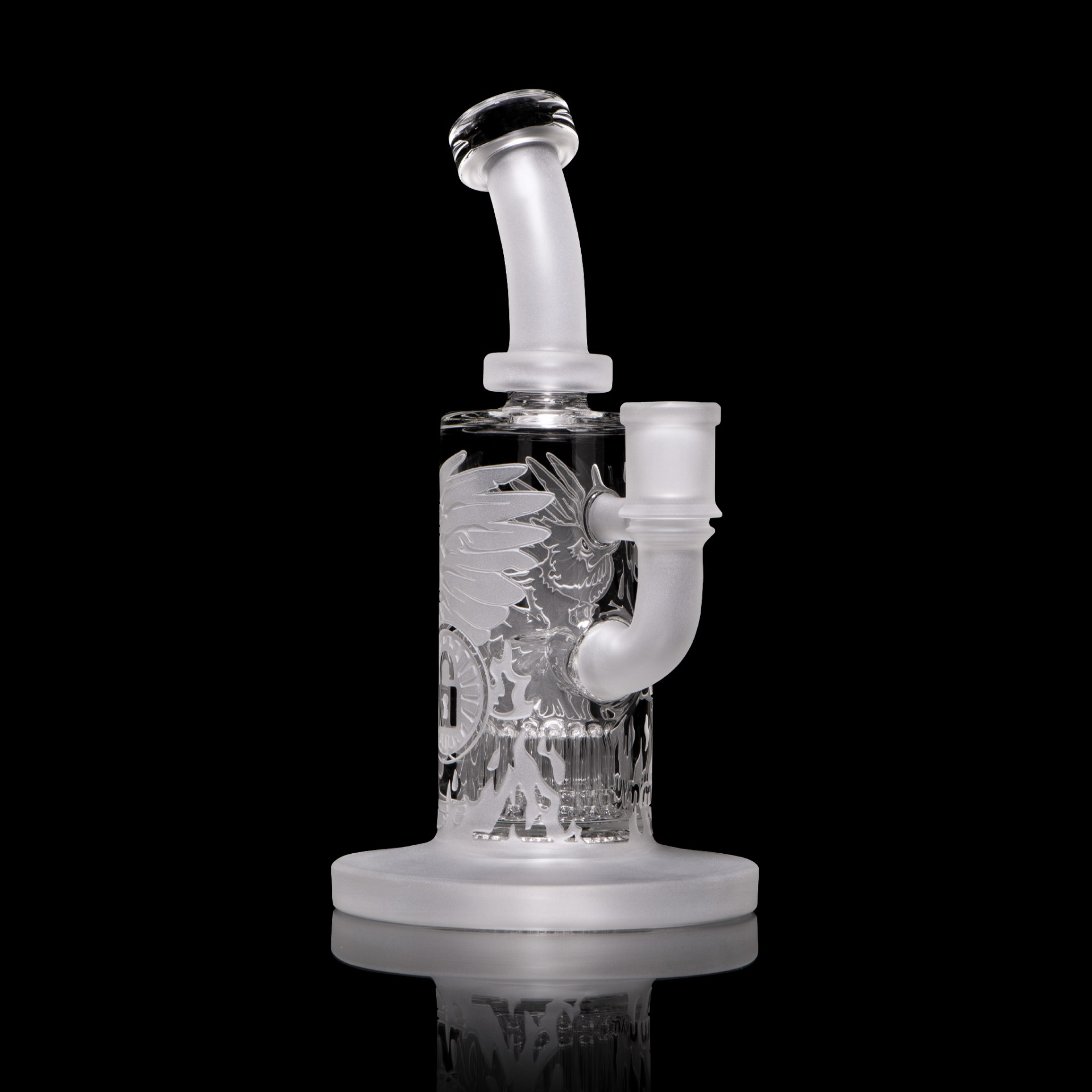 Phoenix 6″ Clear Dab Rig - Milkyway Glass