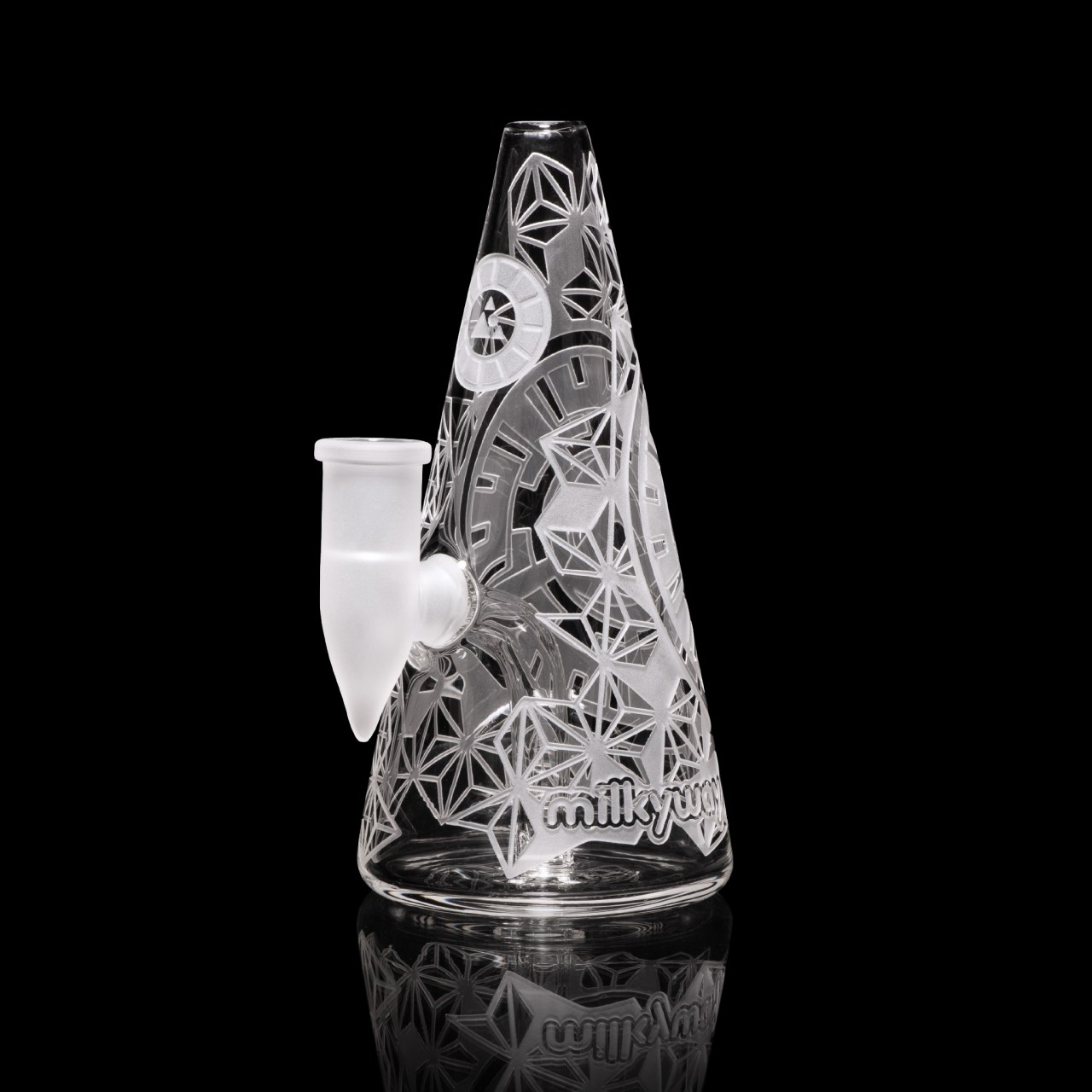 Hypnotic 6″ Clear Dab Rig - Milkyway Glass