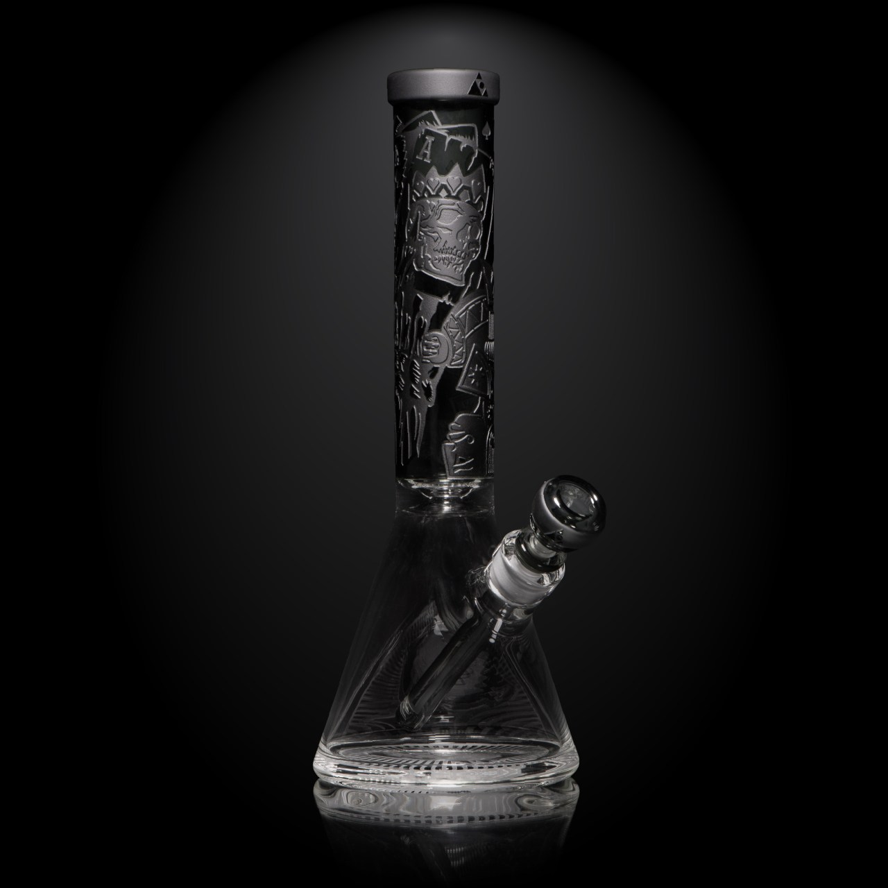 Skull Emperor 14″ Beaker Bong - Milkyway Glass
