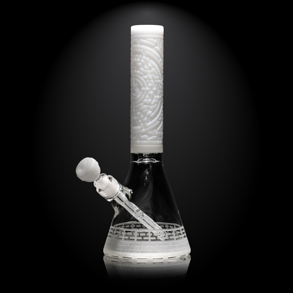 Hive Colony 11″ Beaker Bong with Tree Perc - Milkyway Glass