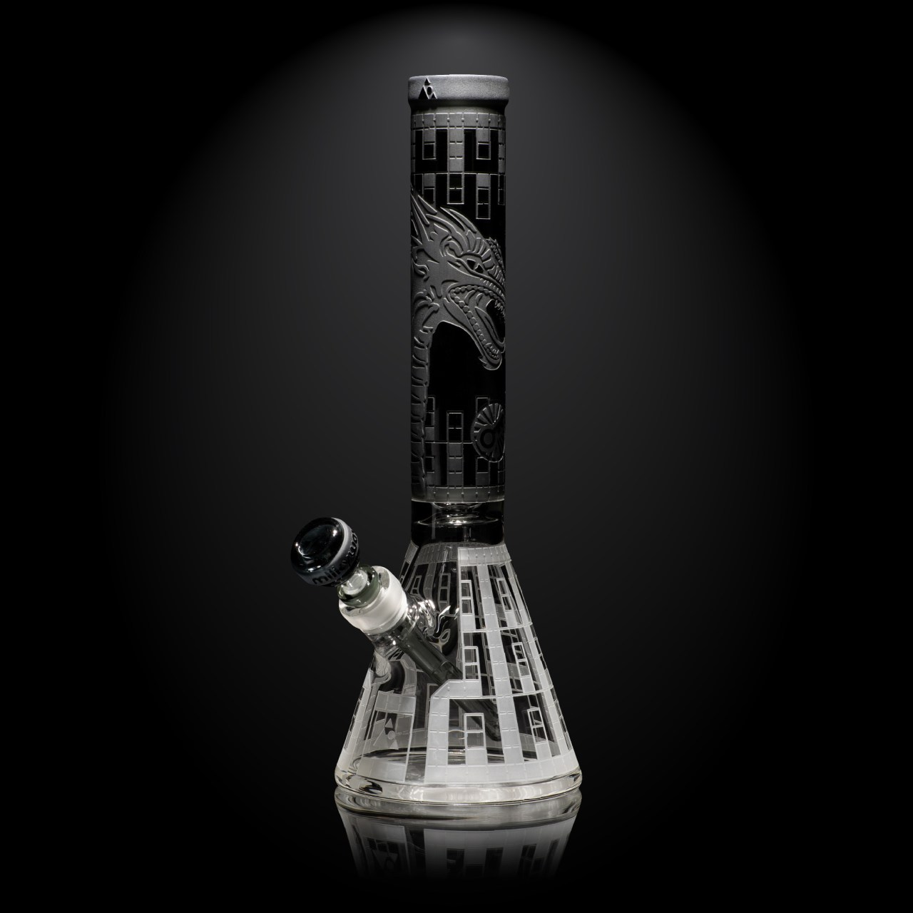 X-Morphic: EVO 14″ Beaker Bong - Milkyway Glass