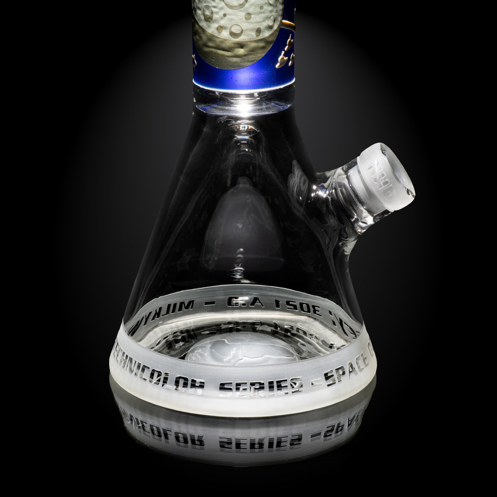 Space Odyssey in Color 14″ Beaker Bong - Milkyway Glass