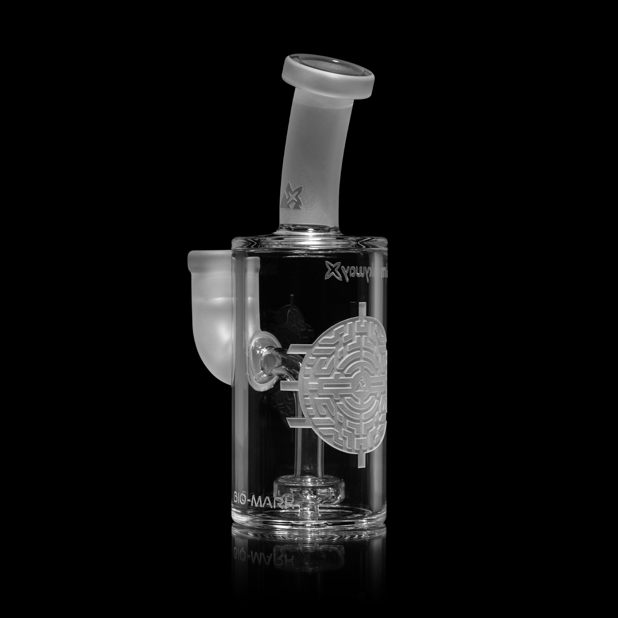 Bio-Mark 7″ Sidecar Dab Rig - Milkyway Glass