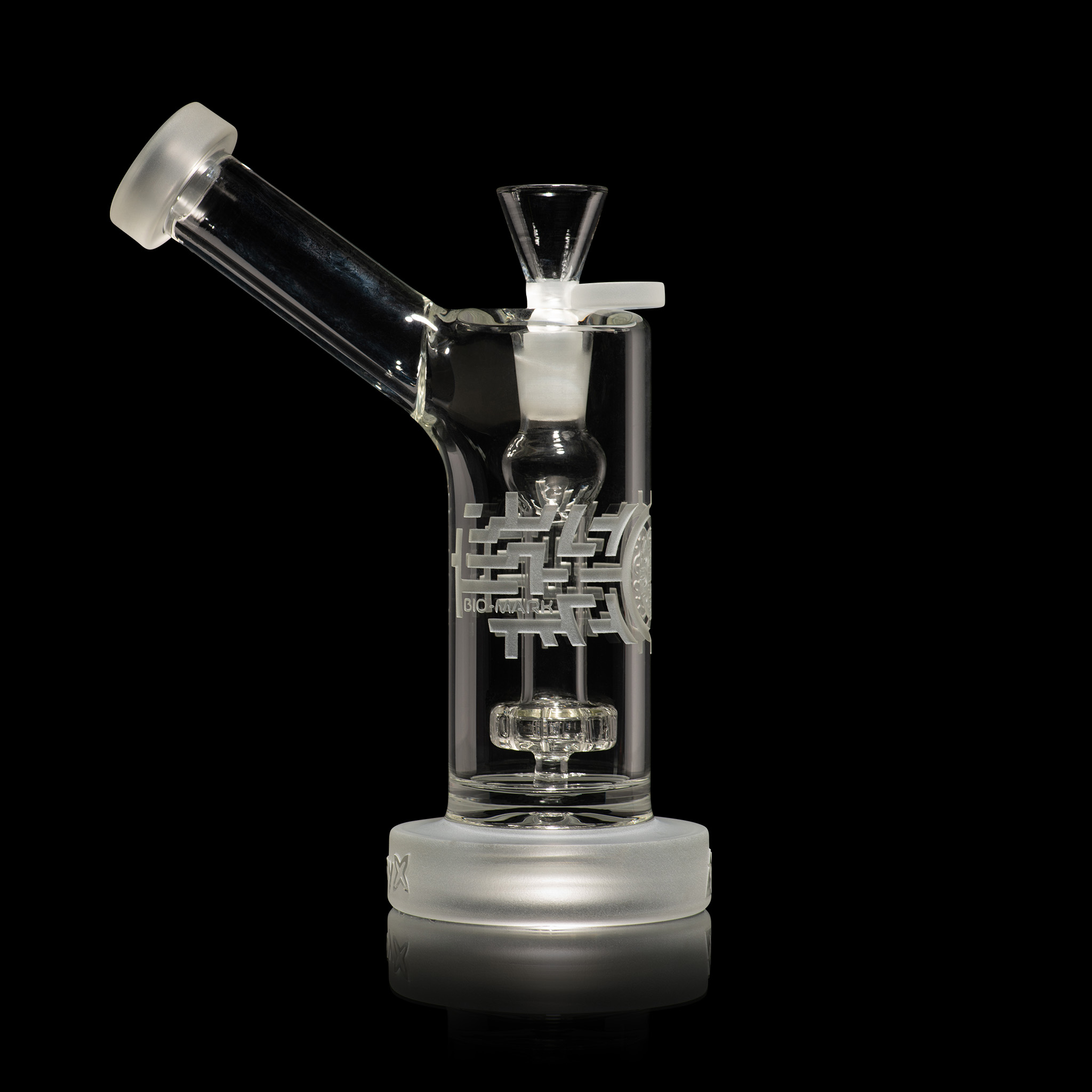 Bio-Mark 7″ Sidecar Dab Rig - Milkyway Glass