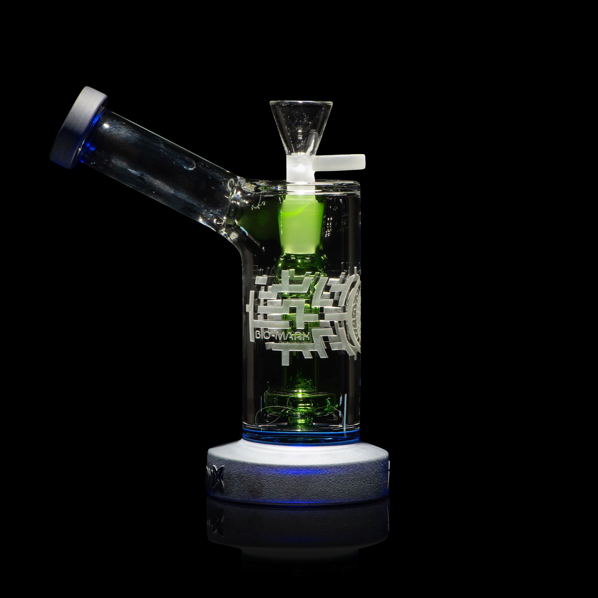 Bio-Mark 7″ Sidecar Dab Rig - Milkyway Glass