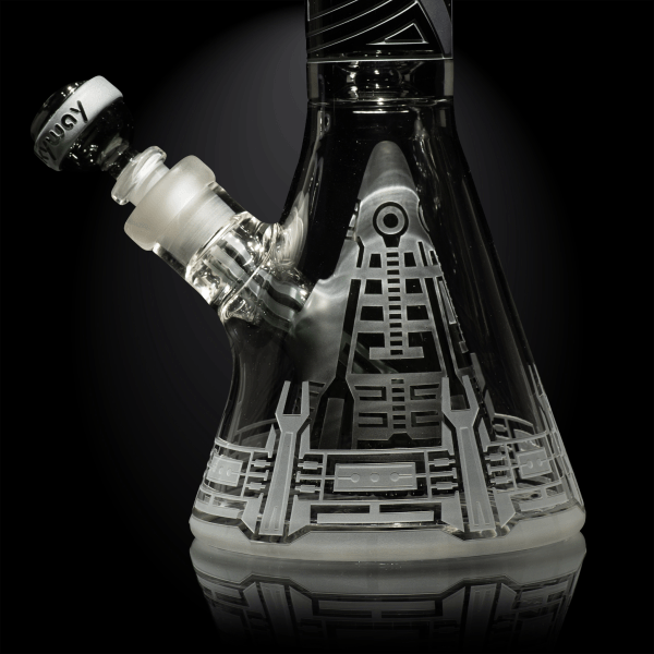 Nuclear Reactor 14″ Beaker Bong - Milkyway Glass