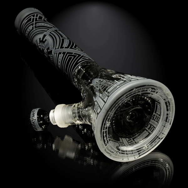 Nuclear Reactor 14″ Beaker Bong - Milkyway Glass