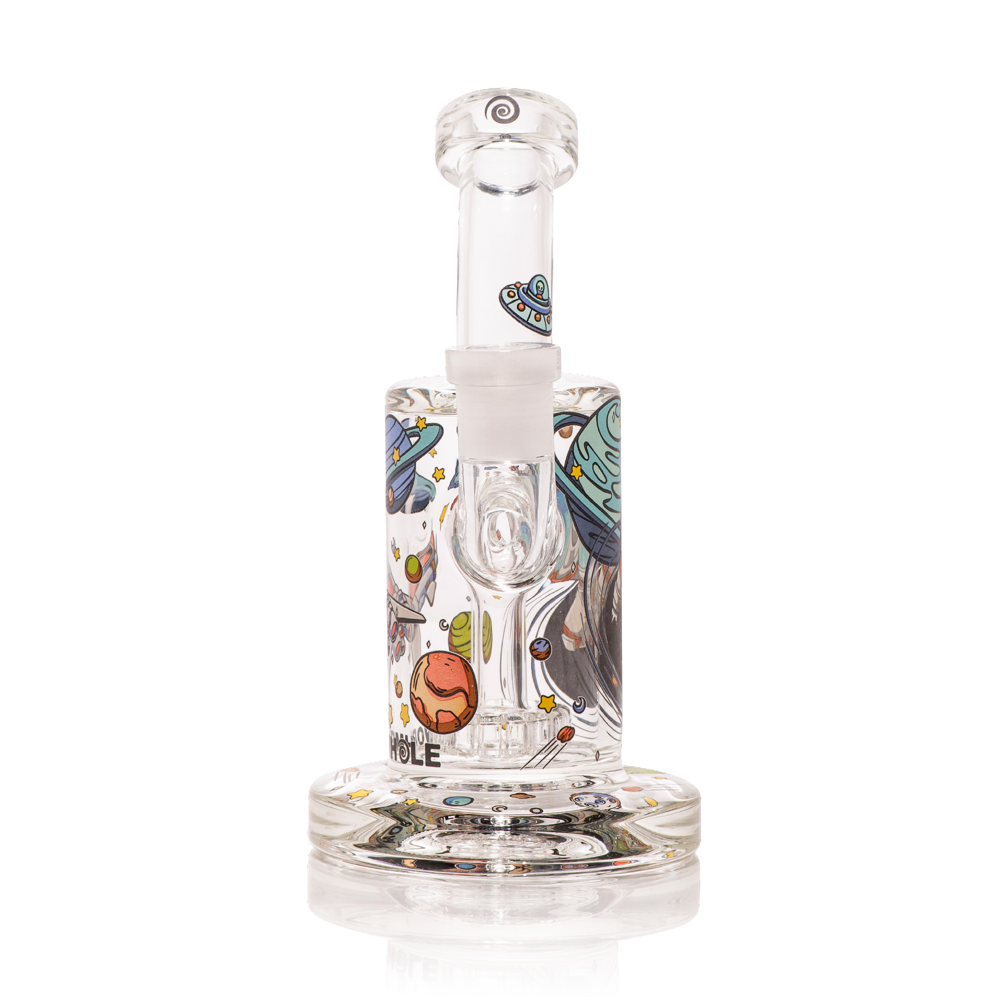 Lost in Space 6″ Clear Dab Rig - Milkyway Glass