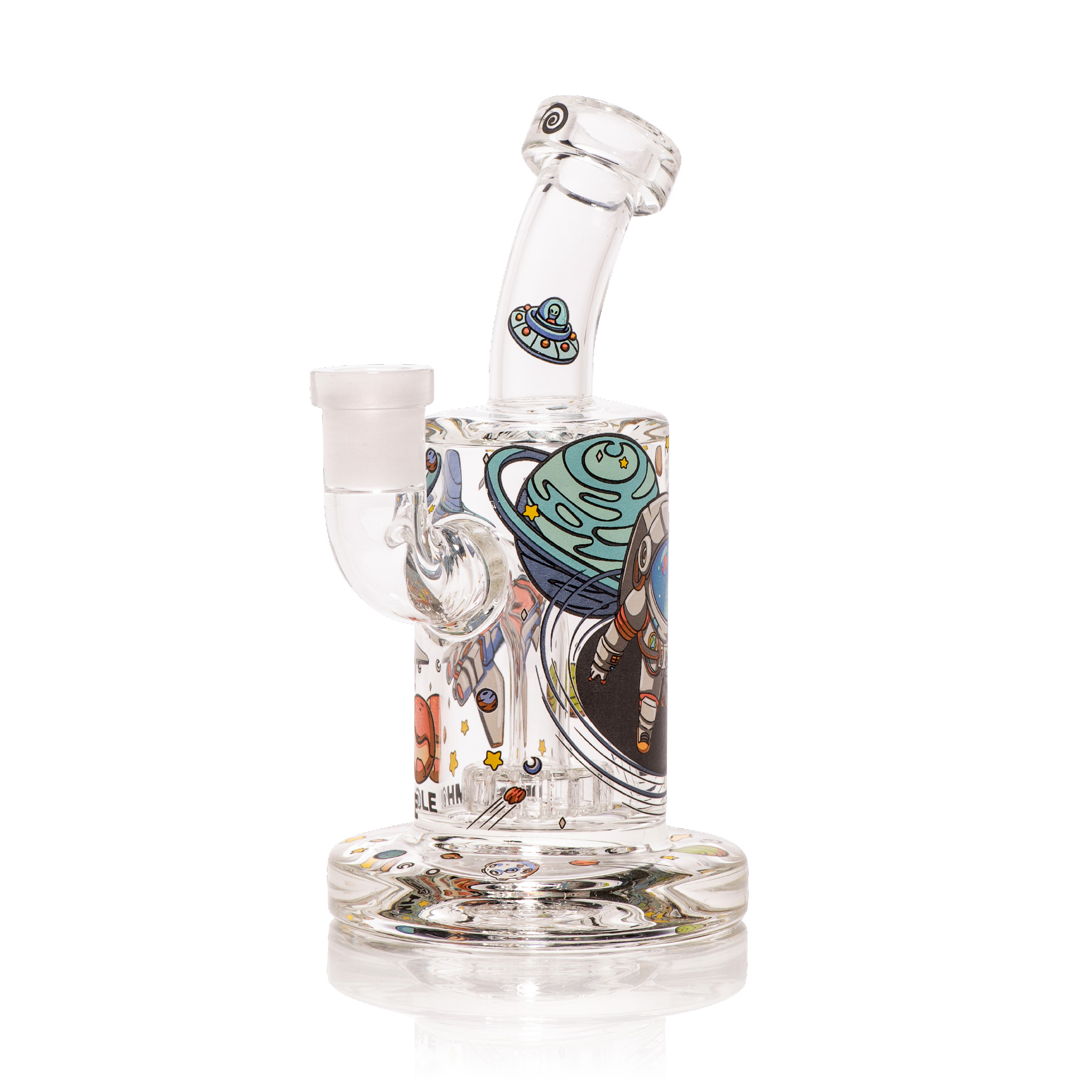 Lost in Space 6″ Clear Dab Rig - Milkyway Glass