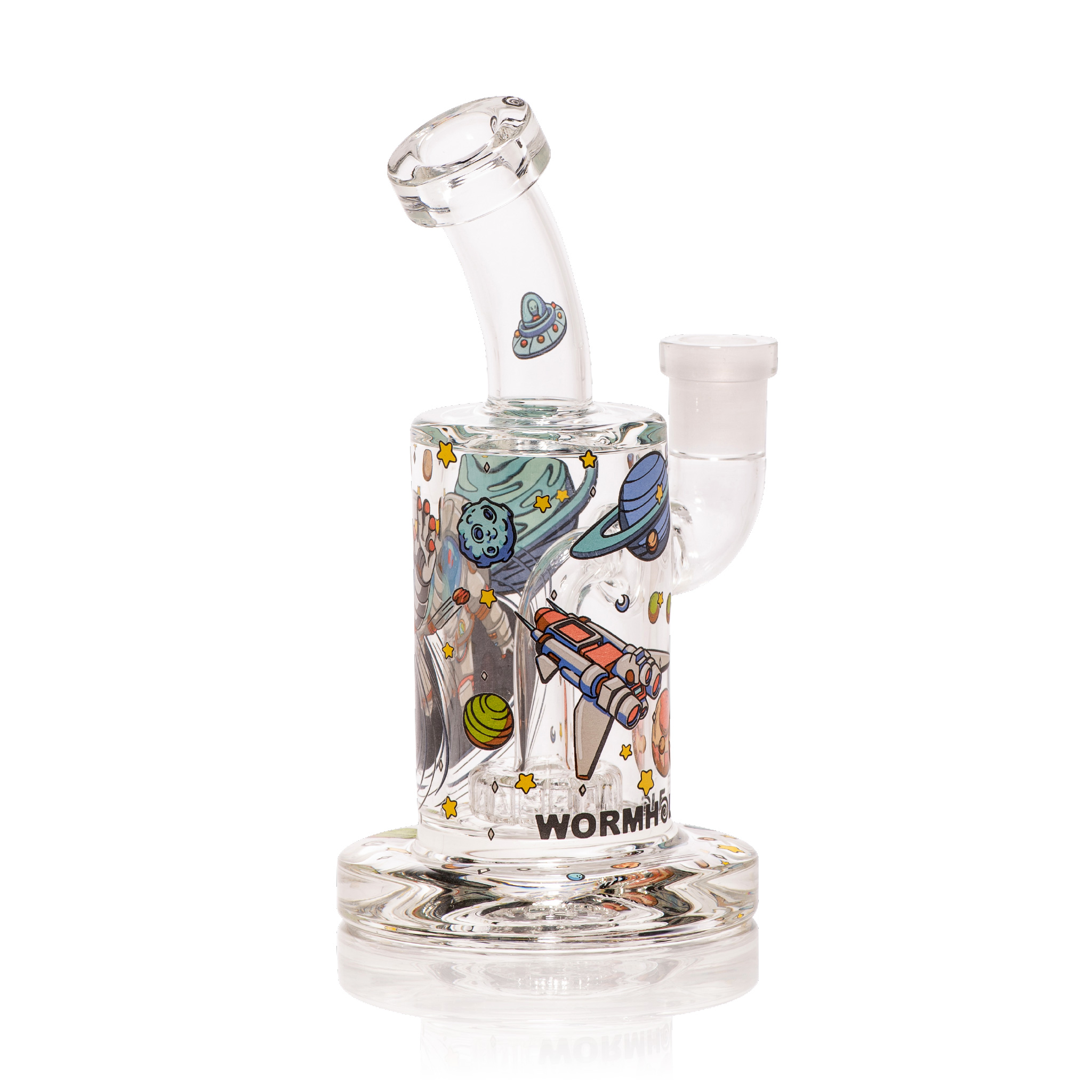 Lost in Space 6″ Clear Dab Rig - Milkyway Glass