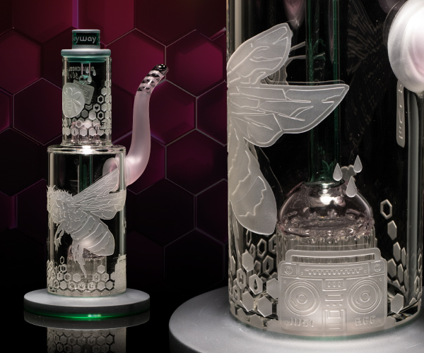 Hash Hive 9″ Hash Rig - Milkyway Glass